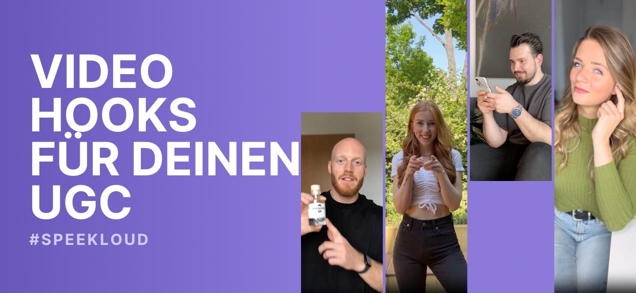 100 UGC Hook Beispiele für dein perfektes Video - Speekly